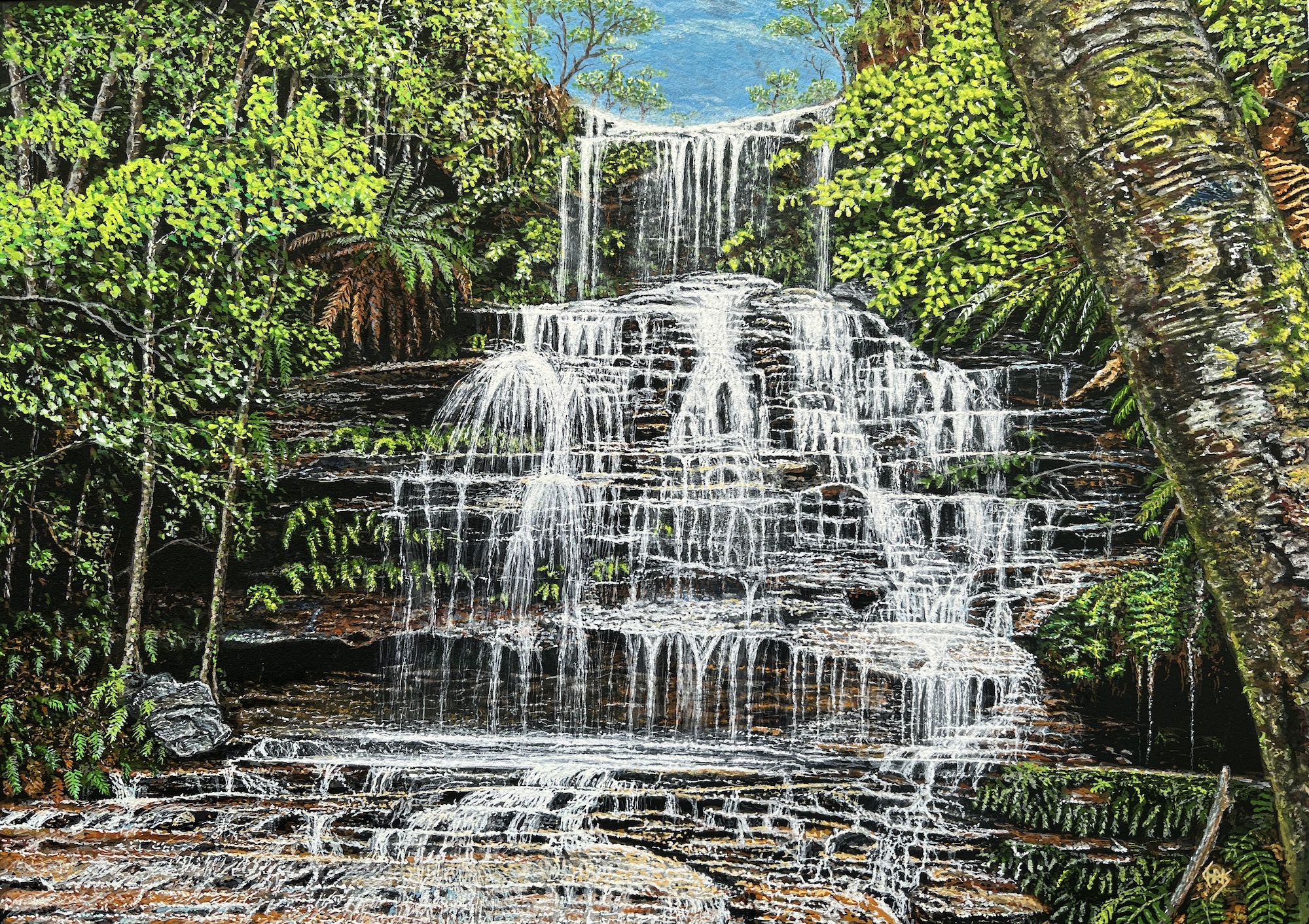 Junction Falls – Detail | Chris Osborne Art